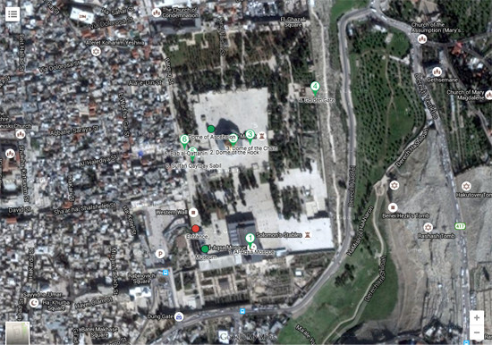 Spotlight on the Temple Mount in Jerusalem, Israel • Approach Guides