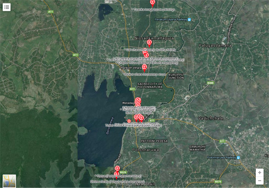 Map (Tour) of Polonnaruwa, Sri Lanka • Approach Guides