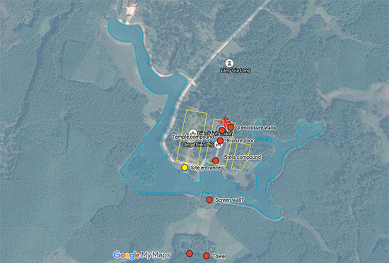 Spotlight Map of Gia Long Tomb in Hue, Vietnam • Approach Guides